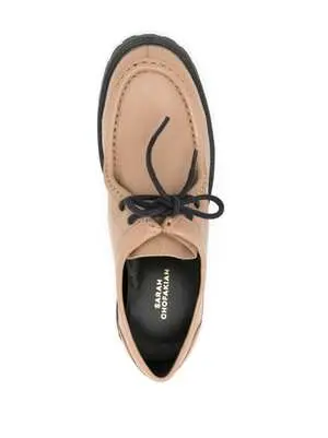 STUDIO CHOFAKIAN Austine Leather Oxfords - Brown