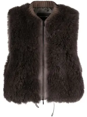 Fabiana Filippi Shearling Gilet - Grey