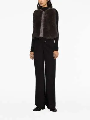 Fabiana Filippi Shearling Gilet - Grey
