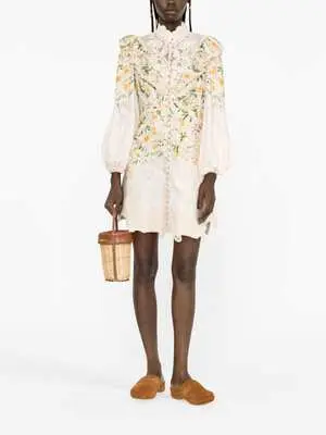 Zimmermann Coaster Floral-print Minidress