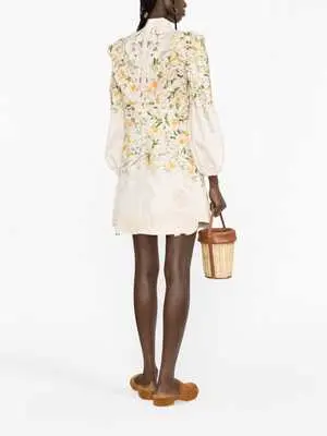 Zimmermann Coaster Floral-print Minidress