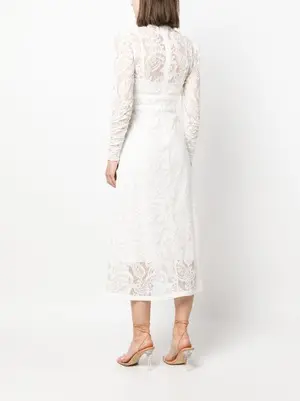Zimmermann Wonderland Lace Midi Dress