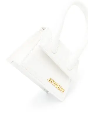 Jacquemus Le Chiquito Crocodile-embossed Mini Bag - White