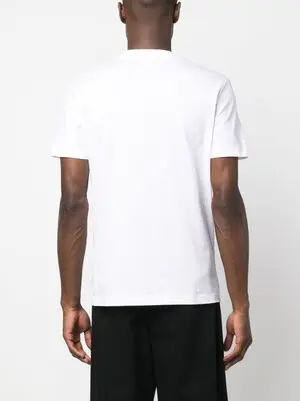 Versace 90s Logo Embroidered T-shirt - White