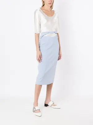 GLORIA COELHO Cut-out Pencil Skirt