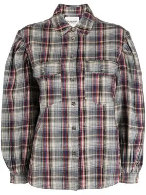 MARANT ETOILE Lidzy Plaid Shirt