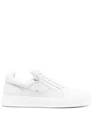 GIUSEPPE ZANOTTI Gz94 Double-zip Low-top Sneakers - White
