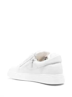 GIUSEPPE ZANOTTI Gz94 Double-zip Low-top Sneakers - White
