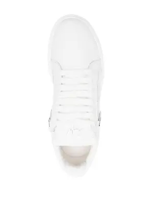GIUSEPPE ZANOTTI Gz94 Double-zip Low-top Sneakers - White