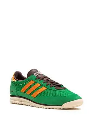 Adidas X Wales Bonner Sl72 Suede Sneakers - Green