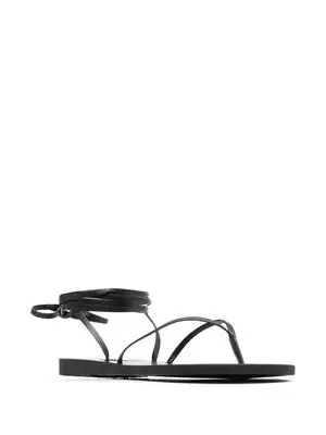 ANCIENT GREEK SANDALS Celia Flat Sandals - Black