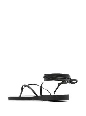 ANCIENT GREEK SANDALS Celia Flat Sandals - Black