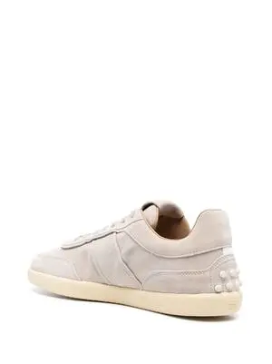 TOD'S Suede Low-top Sneakers - Neutrals