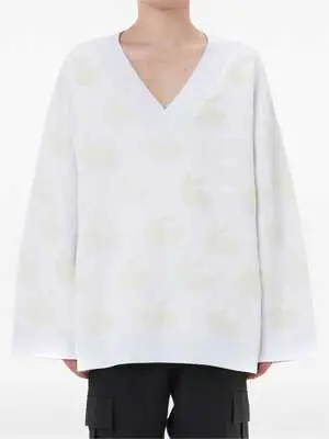 JW Anderson Bunny-print V-neck Jumper