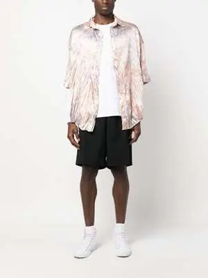 Acne Studios Floral-print Crinkled Shirt