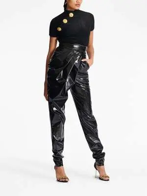 Balmain Asymmetric Draped Trousers