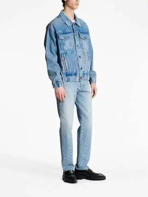 Balmain 70s Logo-patch Denim Jacket