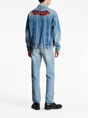 Balmain 70s Logo-patch Denim Jacket