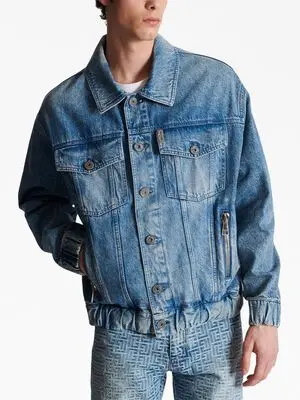 Balmain 70s Logo-patch Denim Jacket
