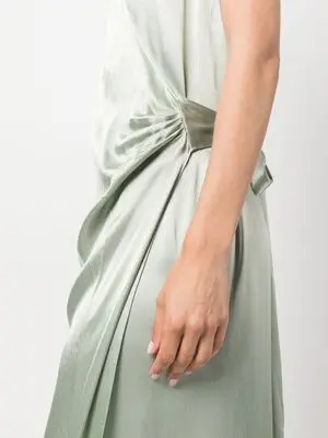 Vince Satin-finish V-neck Wrap Dress