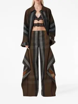 Burberry Check-print Long-sleeved Parka