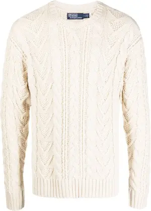 Polo Ralph Lauren Cable-knit Cotton-blend Jumper