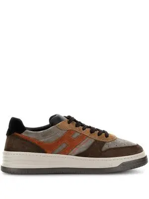Hogan H630 Panelled Low-top Sneakers - Brown