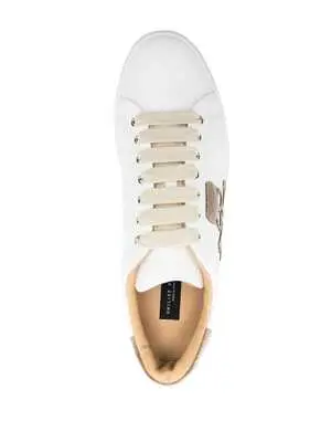 Philipp Plein Skull-patch Leather Sneakers