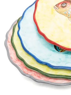 LES-OTTOMANS Fish Collection Dinner Plates
