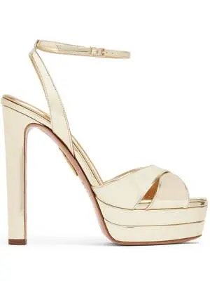 Aquazzura Gold Platform