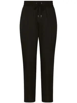 Dolce & Gabbana Logo-plaque Track Pants - Black