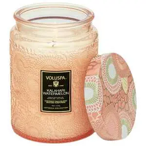 Voluspa Kalahari Watermelon Glass Jar Candle 1-wick Candle - One-color