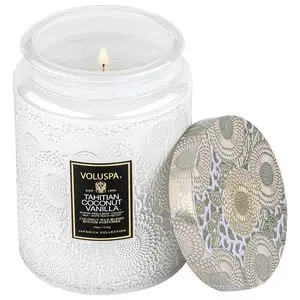 Voluspa Tahitian Coconut Vanilla Glass Jar Candle - One-color