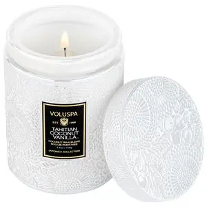 Voluspa Mini Tahitian Coconut Vanilla Glass Candle 1-wick Candle - One-color