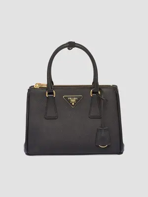 Prada Prada Galleria Saffiano Leather Bag Black