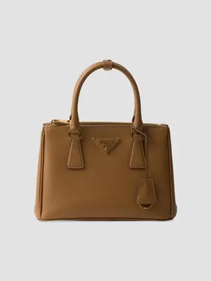 Prada Prada Galleria Saffiano Leather Bag Medium Brown