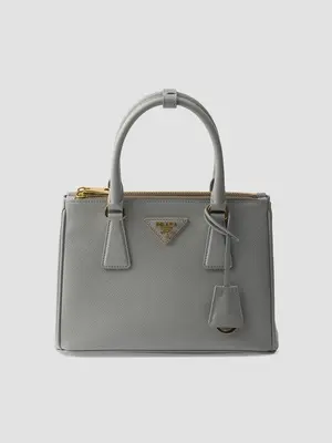 Prada Prada Galleria Saffiano Leather Bag Medium Grey