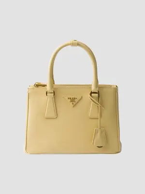 Prada Prada Galleria Saffiano Leather Bag Yellow