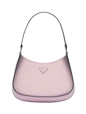 Prada Women's Cleo Brushed Leather Shoulder Bag - Green Pink