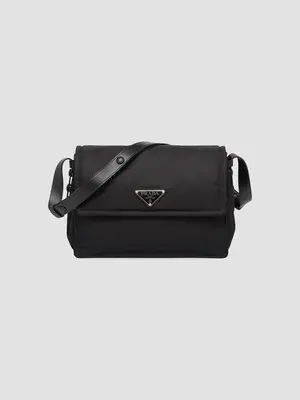 Prada Padded Re-nylon Shoulder Bag - Black