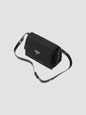 Prada Padded Re-nylon Shoulder Bag - Black