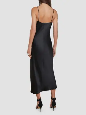 L'Agence Seridine Midi Slip Dress