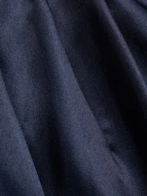 Amsale Flared Mikado Midi-dress