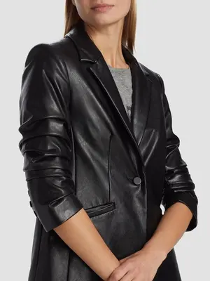 Cinq À Sept Kylie Faux Leather Jacket - Black