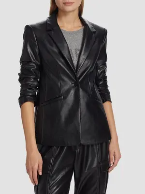Cinq À Sept Kylie Faux Leather Jacket - Black
