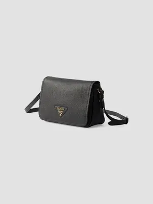 Prada Leather Shoulder Bag - Black
