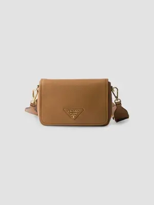Prada Leather Shoulder Bag Brown