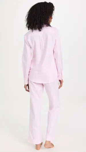 PETITE PLUME Gingham Pajama Set - Pink
