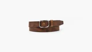 LEVI'S Center Bar Leather Belt - Tan