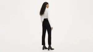 LEVI'S 724 High-rise Slim Straight Cropped Jeans - Soft Black